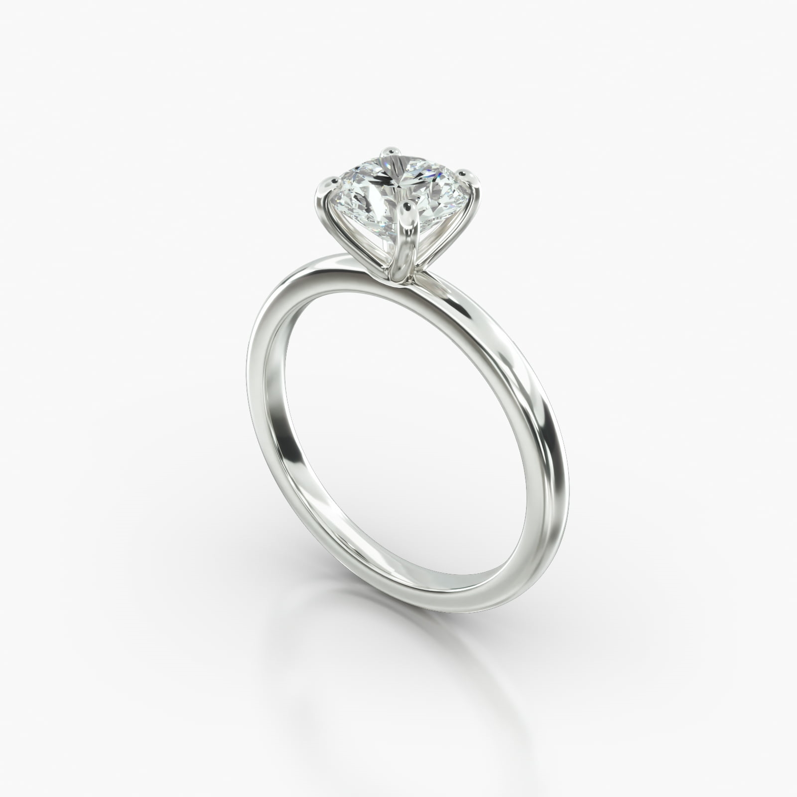diamond ring with high setting