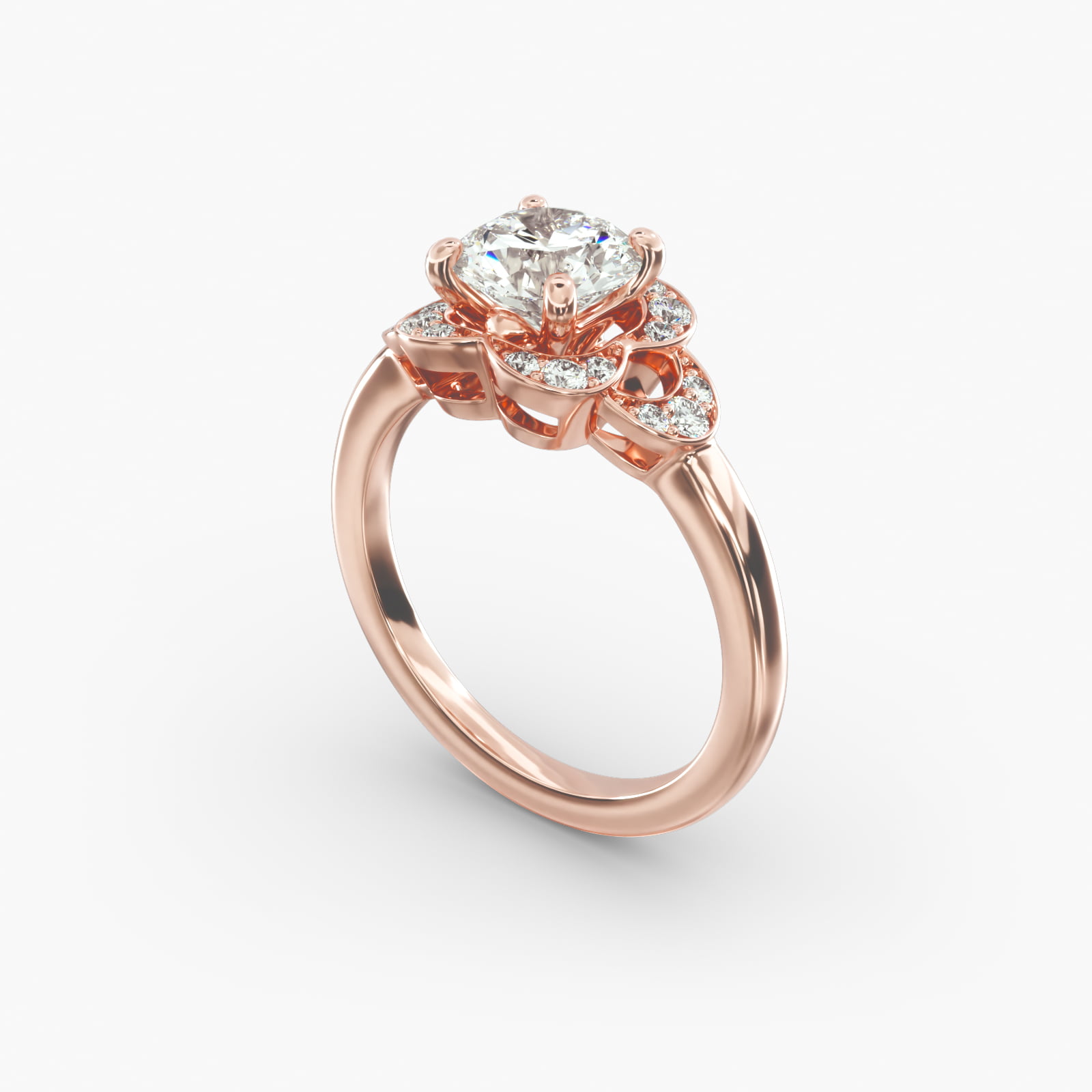 flower inspired rings