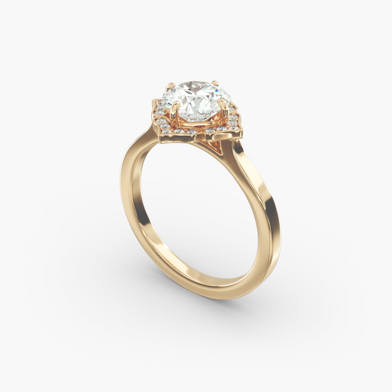 null Magnolia Engagement Ring