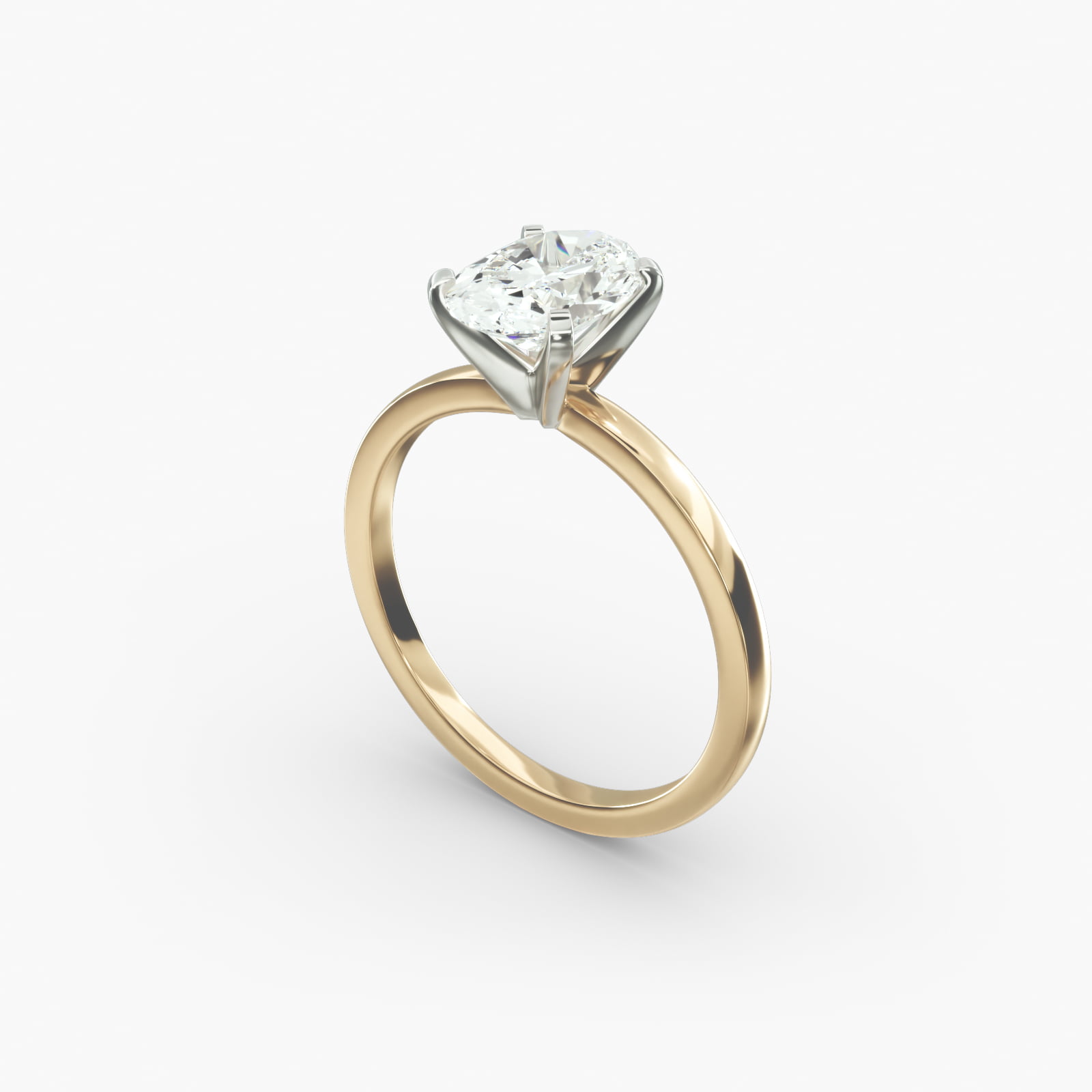 GIA 0.95 Carat D-VS1 Ideal Cut Oval Diamond Comfort Fit Solitaire ...
