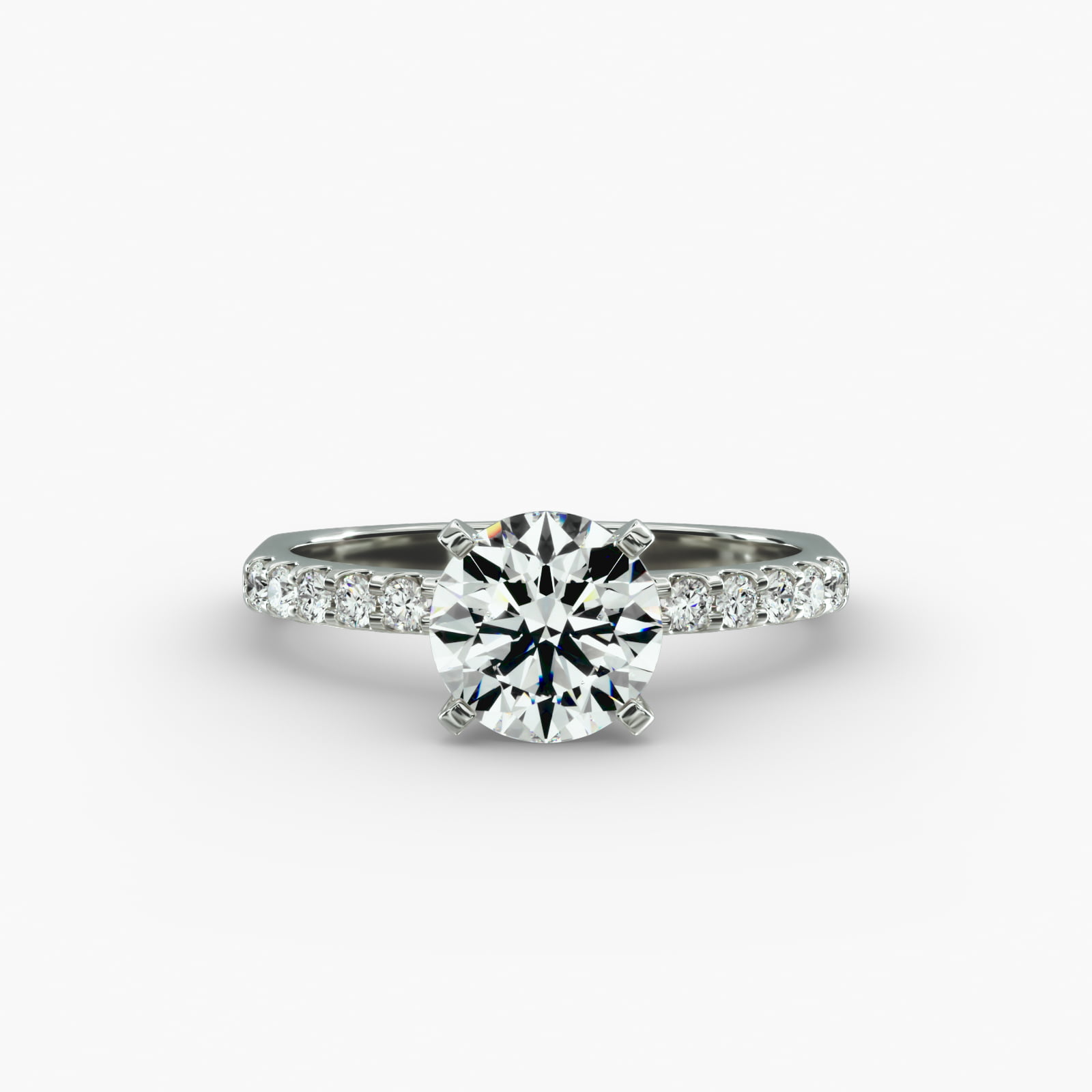 IGI 0.93 Carat J-SI1 Excellent Cut Round Diamond Common Prong Perfect ...