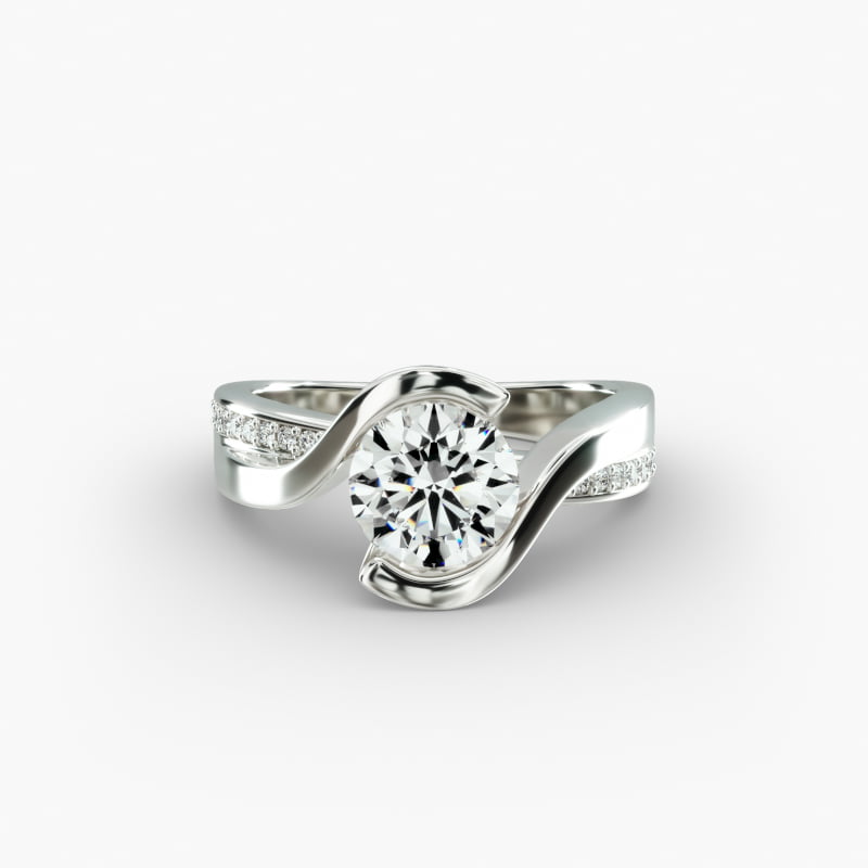 Modern Tension Set Engagement Rings | JamesAllen.com