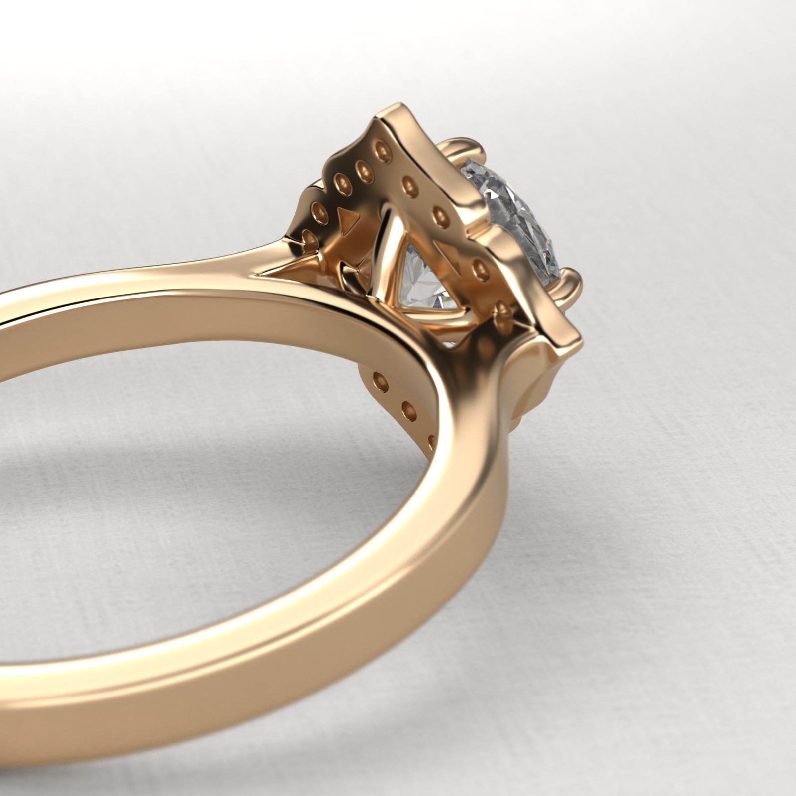 null Magnolia Engagement Ring