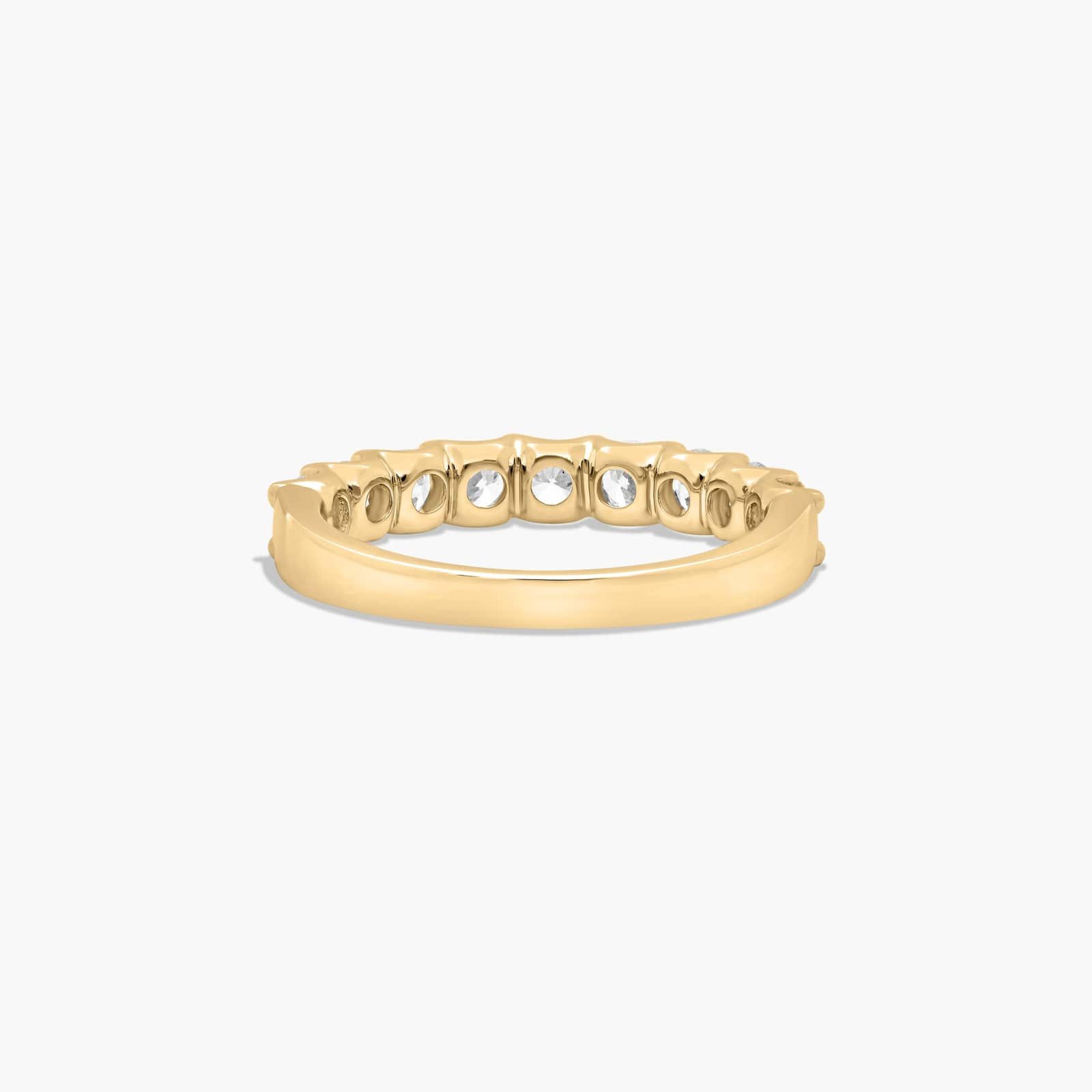 Shared Prong Nine Stone Contour Anniversary Ring With 1 CTW Lab-Grown ...