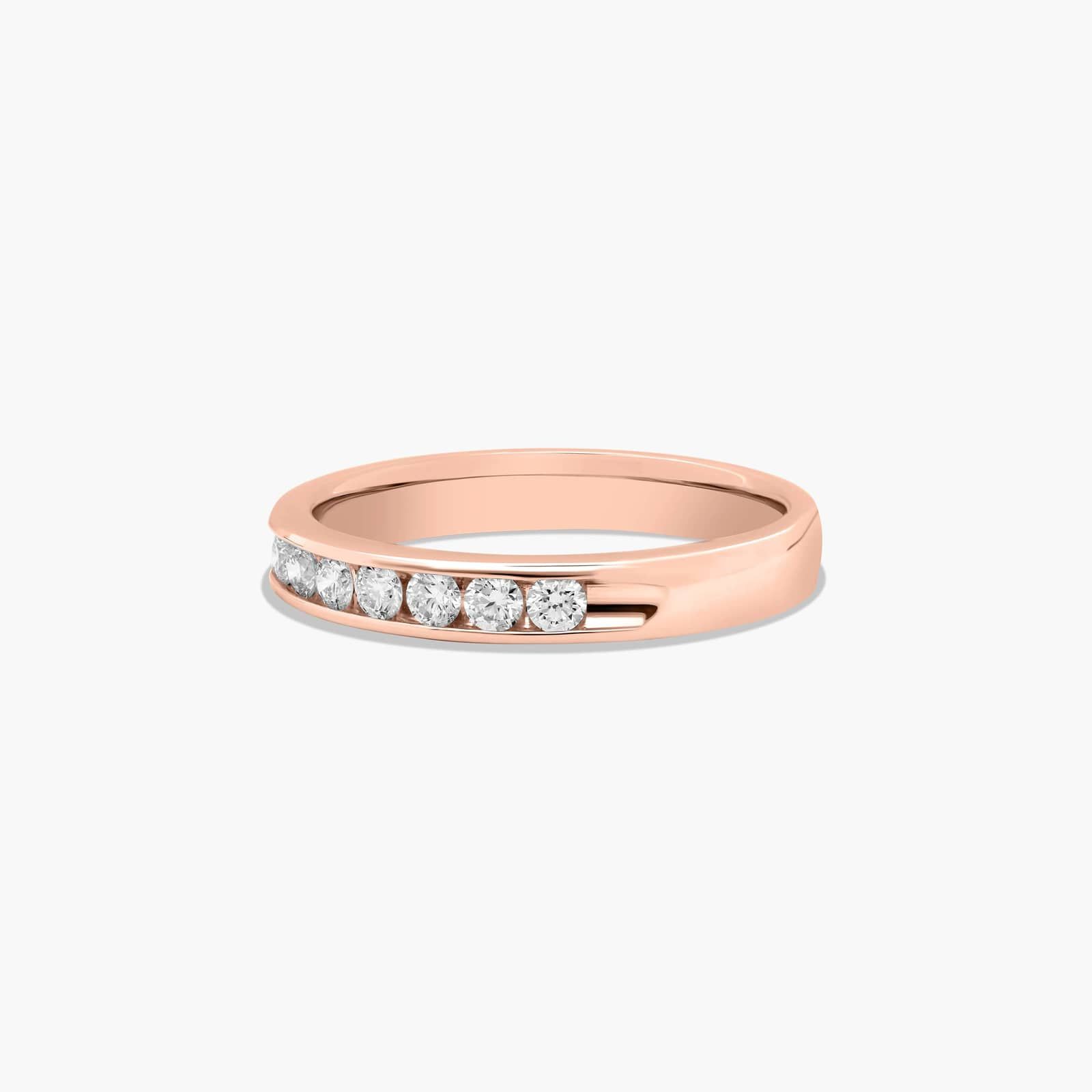 Channel Set Seven Stone Anniversary Ring With 0.25 CTW Diamonds In 14K ...