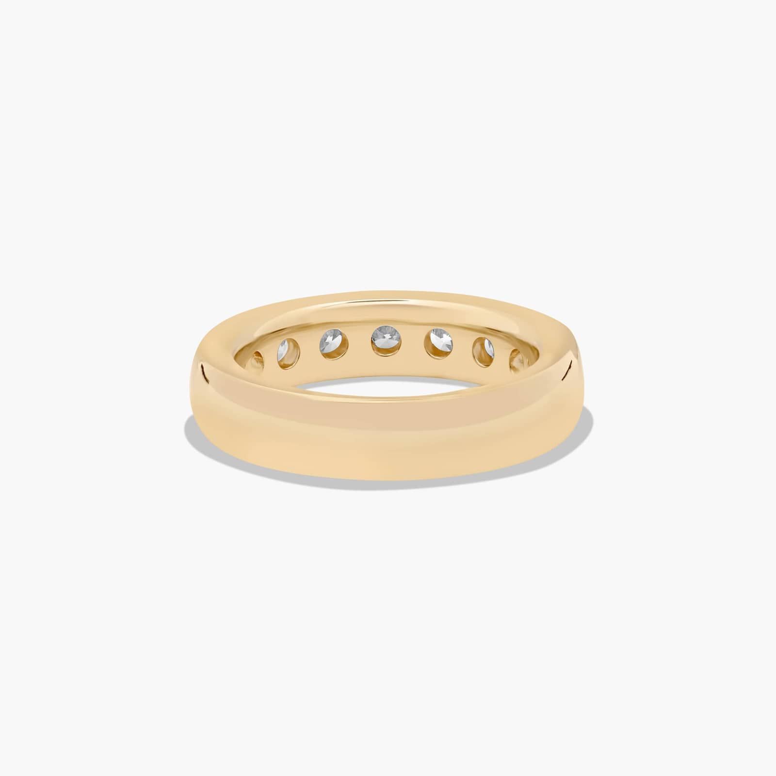 Channel Set Seven Stone Anniversary Ring With 1.5 CTW Diamonds In 14K ...