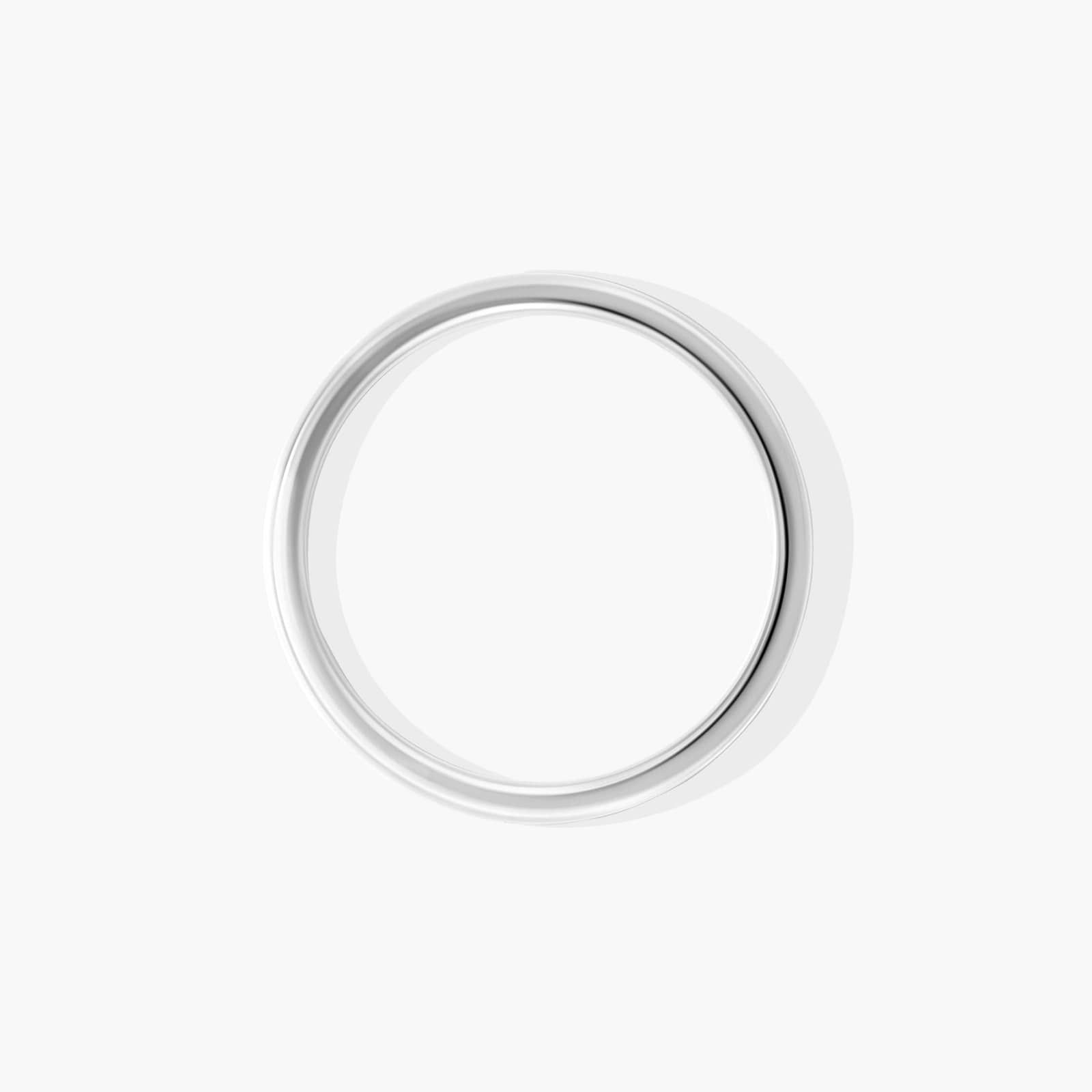 Traditional Straight Fit Wedding Ring In 14K White Gold (2.50mm)-14713w14