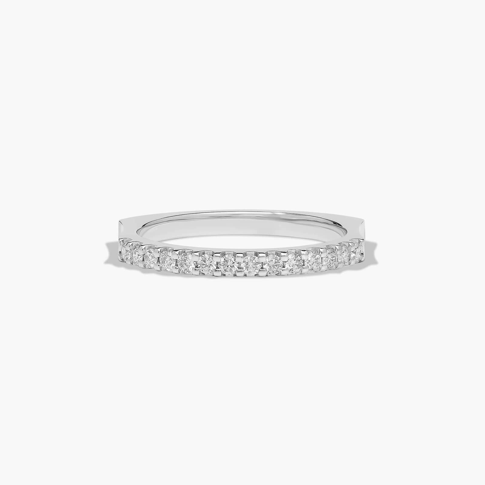 Common Prong Perfect Fit Diamond Wedding Ring In 14K White Gold (2.00mm ...
