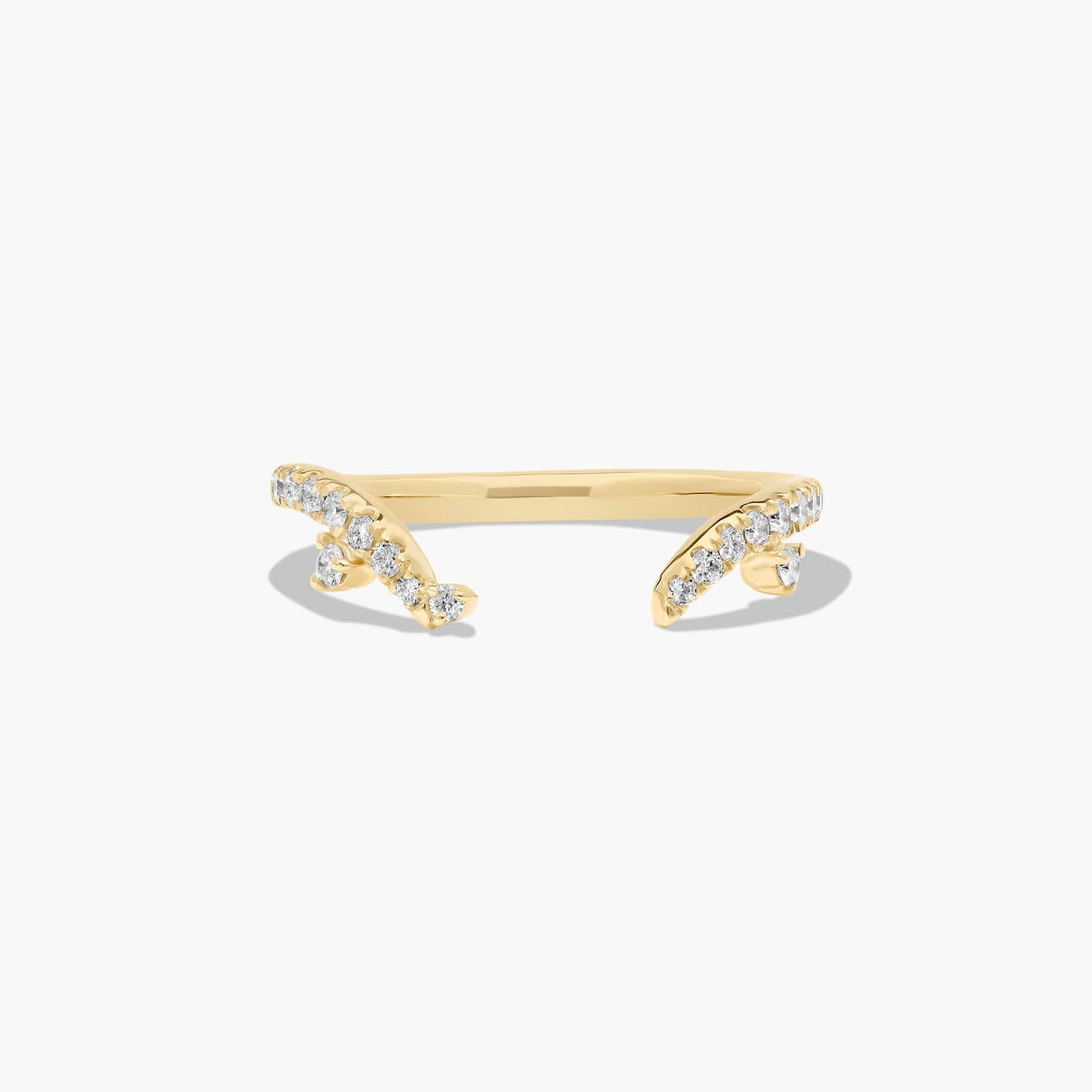 Blossom Tree Diamond Wedding Ring In 14K Yellow Gold (1.80mm)-15104y14