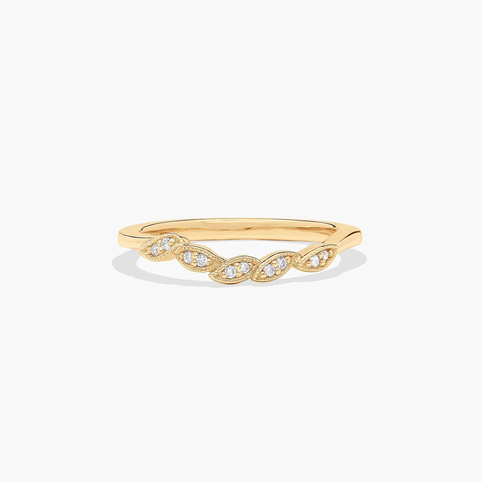 Entangled Vines Wedding Ring In 18K Yellow Gold (1.50mm)-15839y
