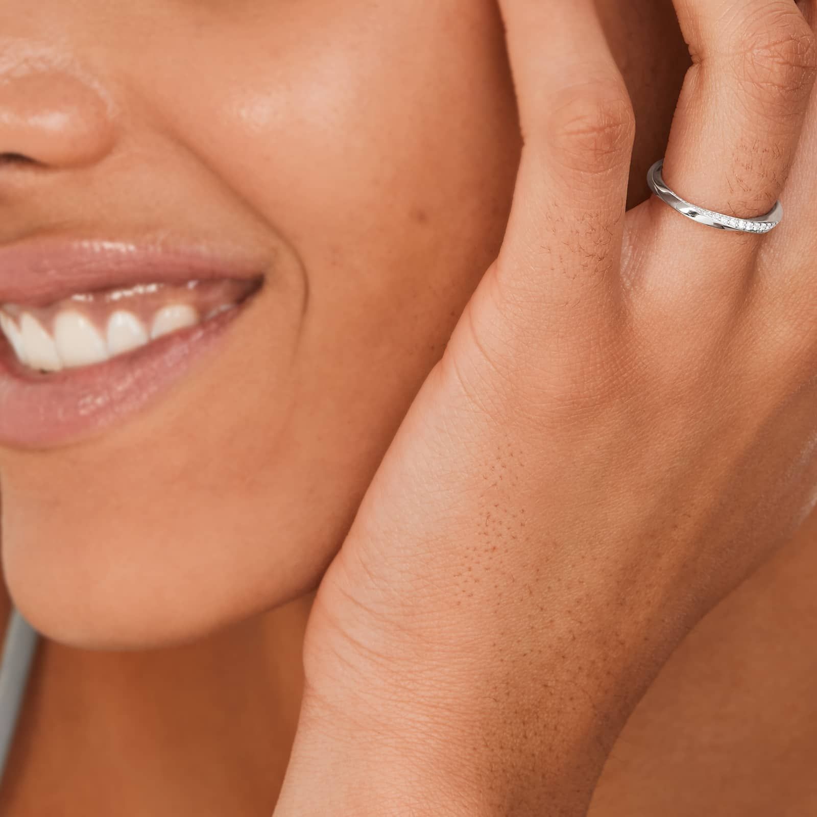 Helix Pavé Diamond Wedding Ring In Platinum (3.00mm)-15610p