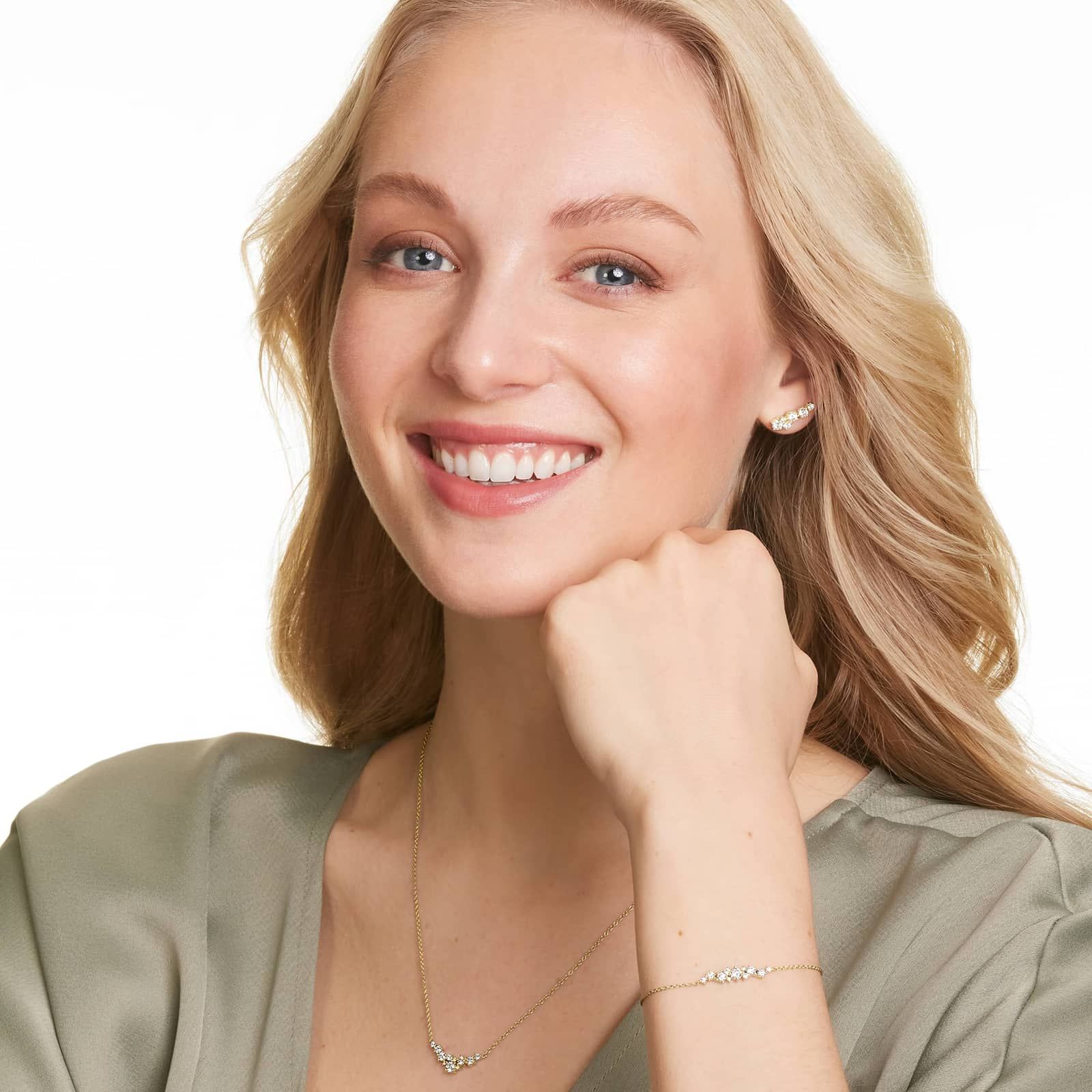 Cosmos Lab-Grown Diamond Climber Earrings In 14K Yellow Gold-81715y14l