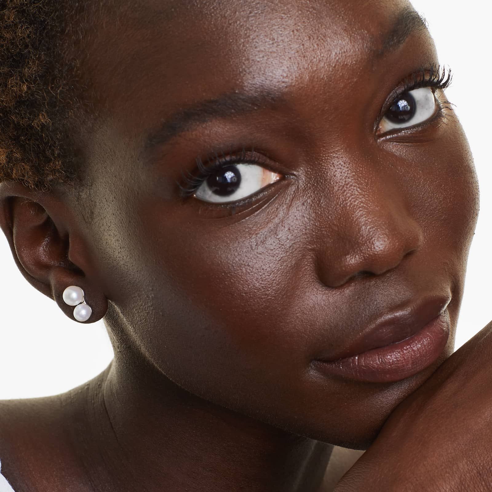 Cultured Freshwater Pearl Stack Earrings In 14K White Gold-8512740w14