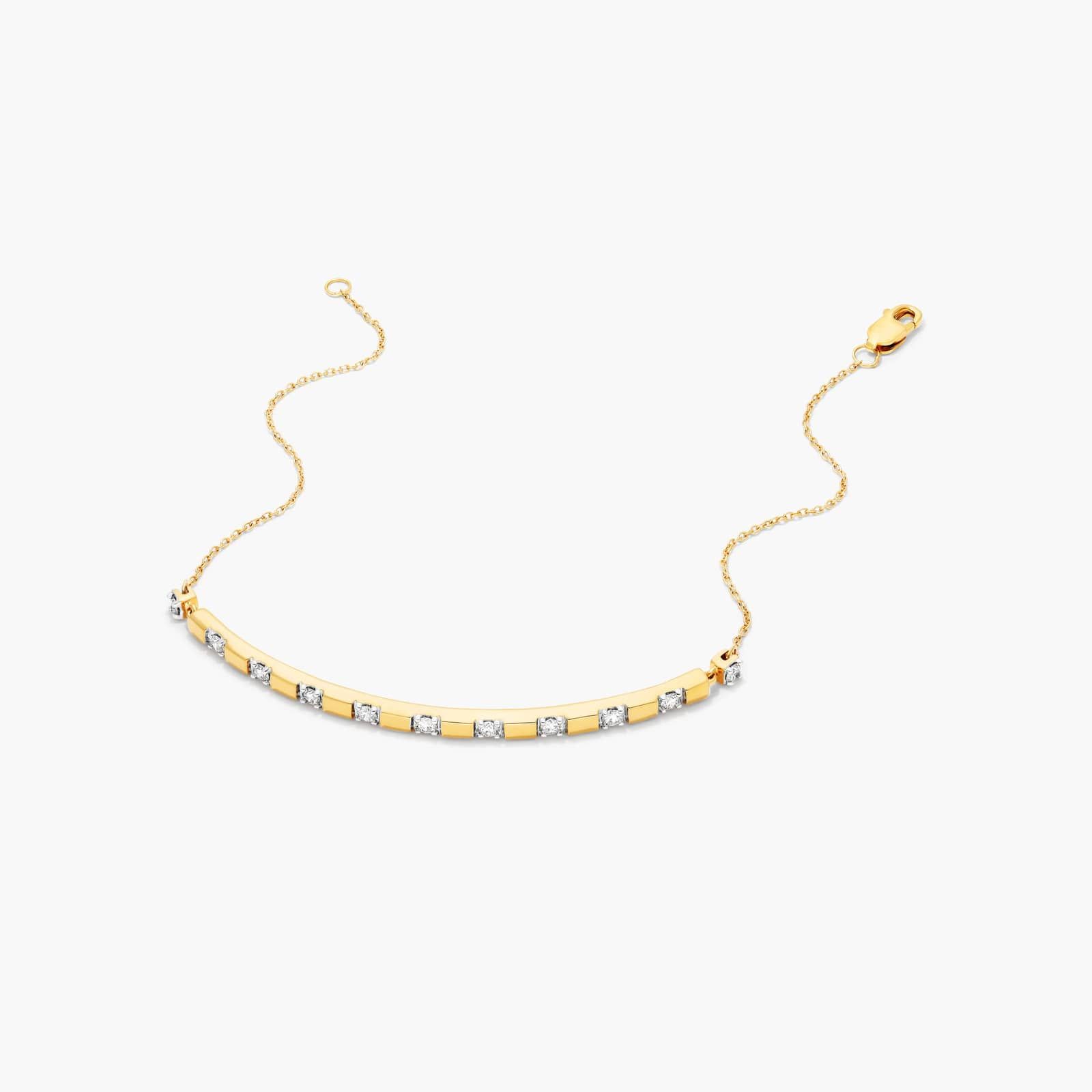Abyss Lab-Grown Diamond Bracelet In 14K Yellow Gold-81738y14l