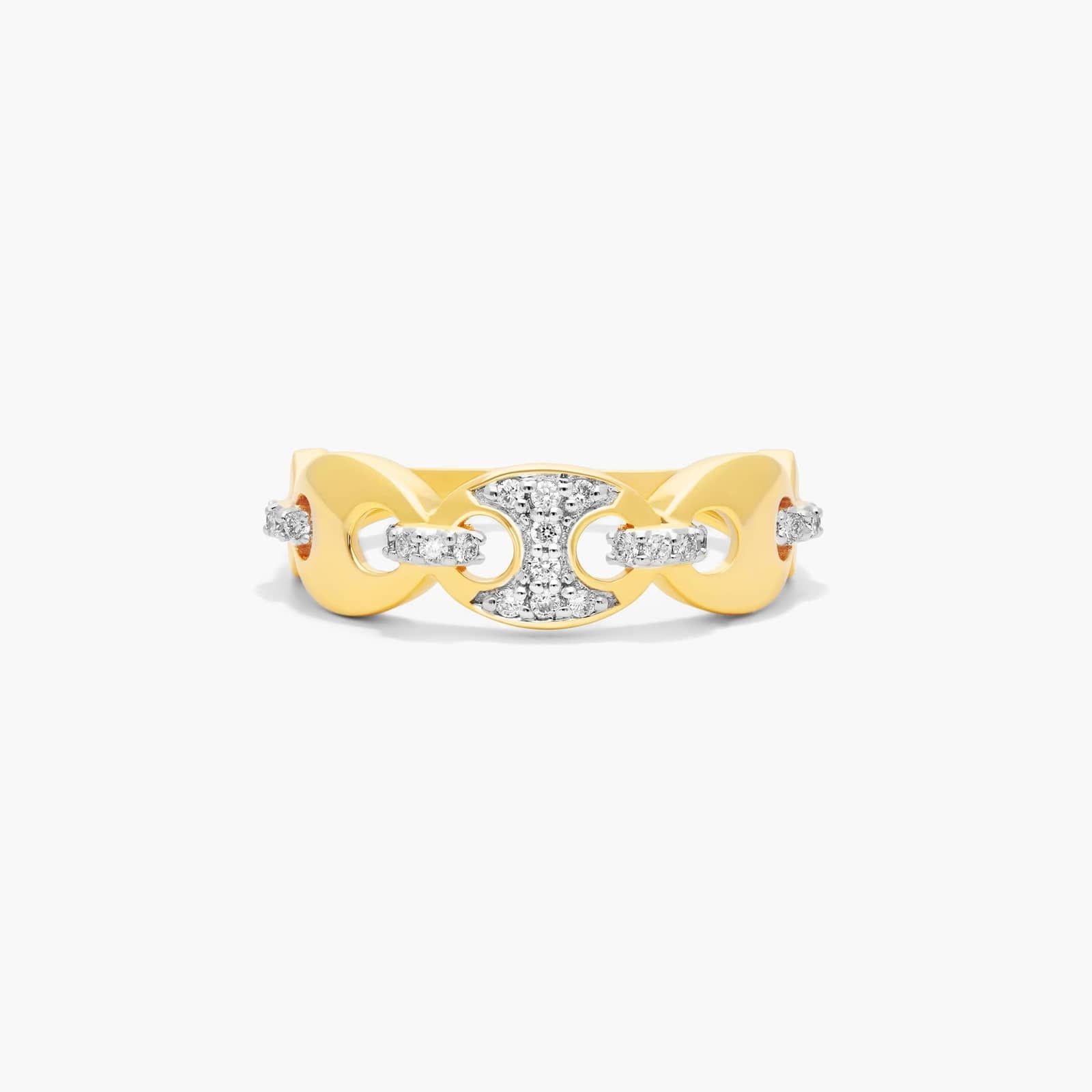 Mariner Chain Lab-Grown Diamond Ring In 14K Yellow Gold-81751y14l