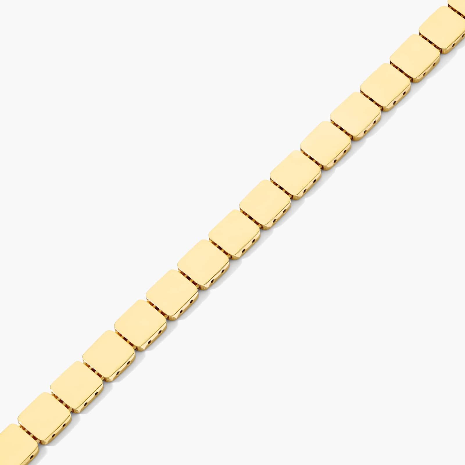 Square Bracelet In 14K Yellow Gold-95321y14
