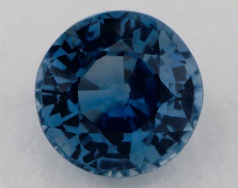 1.29 Carat Round Natural Blue Sapphire-19194