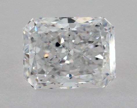 GIA 1.71 Carat D-VS2 Ideal Cut Radiant Diamond Pavé Set Engagement Ring ...