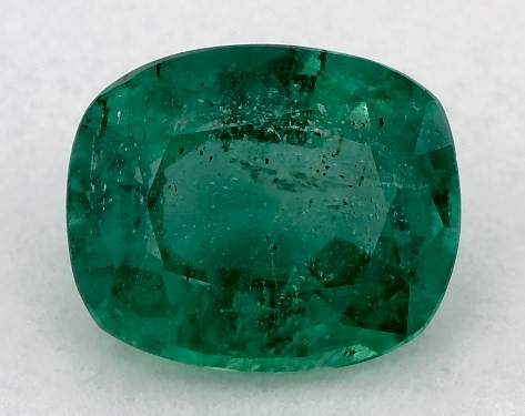 1.58 Carat Cushion Natural Green Emerald-65768