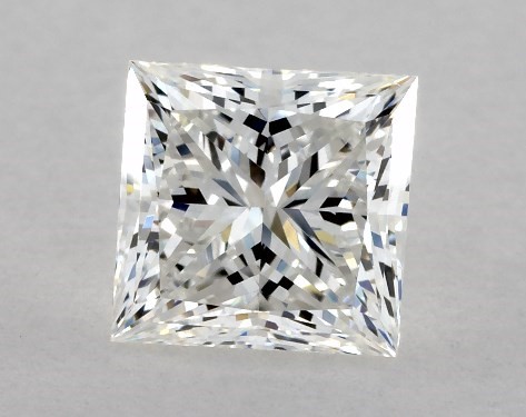 GIA 1.23 Carat G-VS1 Ideal Cut Princess Diamond Flat Edged Diamond ...