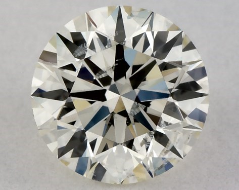 GIA 1.30 Carat M-SI2 Excellent Cut Round Diamond Round Blue Sapphire ...