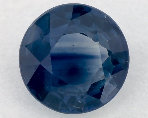 1.06 Carat Round Natural Blue Sapphire-68178