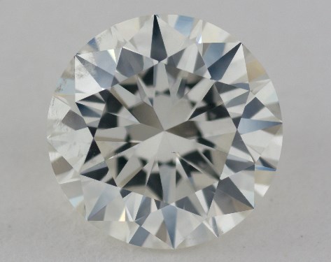 GIA 2.02 Carat J-SI2 Excellent Cut Round Diamond Rounded Cathedral ...