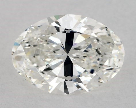 GIA 1.18 Carat H-VS1 Very Good Cut Oval Diamond Triple Side Stone ...
