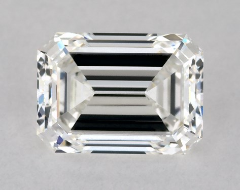 GIA 1.60 Carat H-VS1 Good Cut Emerald Diamond Three Stone Emerald and ...