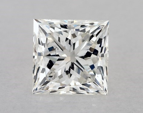 GIA 1.35 Carat I-SI1 Ideal Cut Princess Diamond Split Prong Solitaire ...