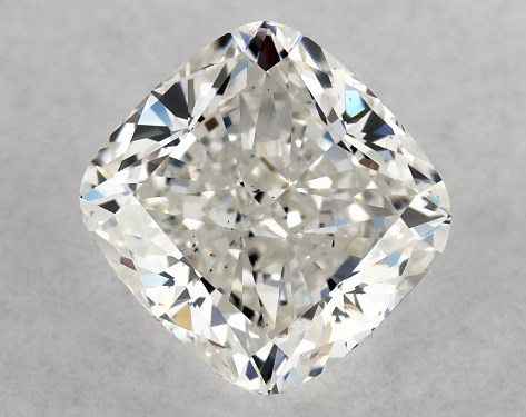 GIA 1.08 Carat I-VS2 Ideal Cut Cushion Modified Diamond Pavé Knife Edge ...