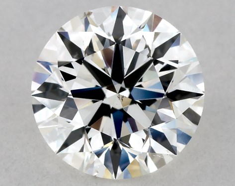 GIA 1.17 Carat H-SI1 Excellent Cut Round Diamond Knife Edge Six Prong ...